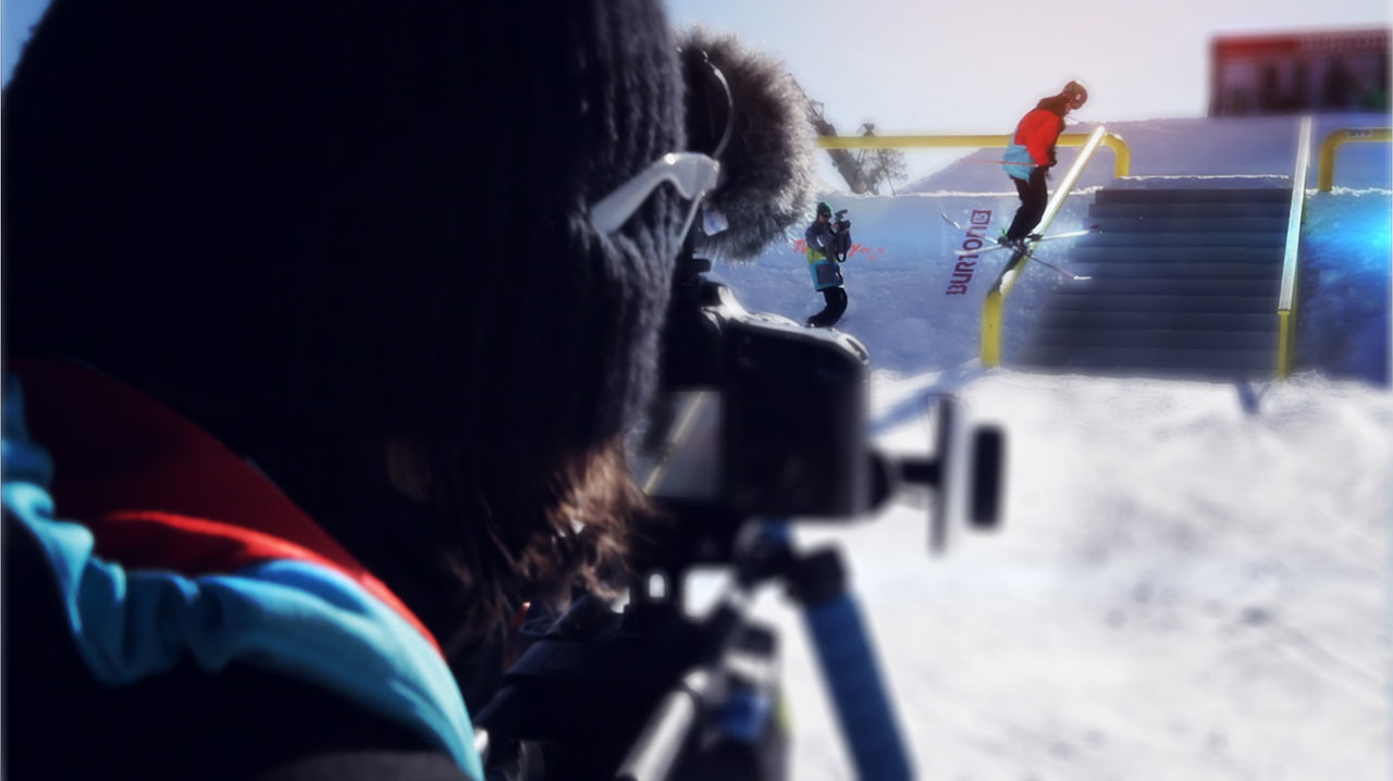 Shooting winter action sports