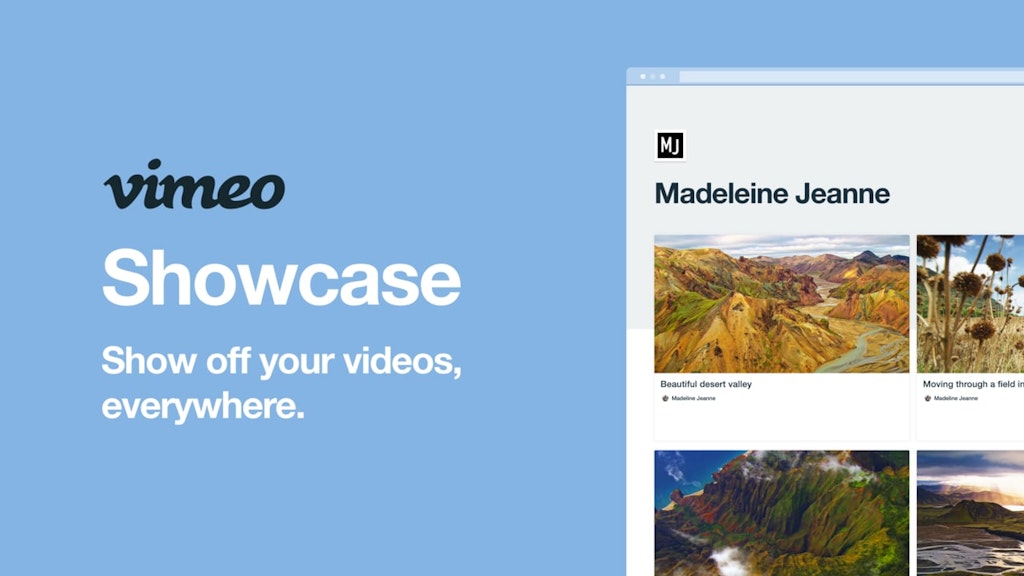 Showcase: A new way to show off your videos, everywhere - Vimeo Blog